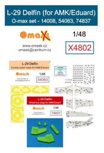 Omask X4802 L-29 Delfín O-Max Set (For AMK/Eduard)