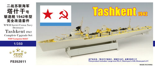 Five Star Model 352011 Soviet Union Navy Destroyer Tashkent (1942) - Complete Upgrade Set (for Trumpeter 05357 Kit)