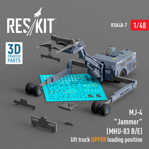 RES/KIT K48-0007 MJ-4 'Jammer' (MHU-83 B/E) Early Lift Truck UPPER Loading Position (3D Printed Model Kit)