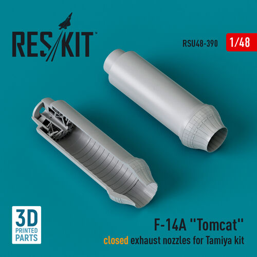DISCONTINUED RES/KIT U48-0390 F-14A 'Tomcat' Closed Exhaust Nozzles For Tamiya Kit (3D Printed)