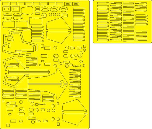 New Ware AM1239 Su-30 MKM/MKIM/MKA/SME/MKI Exterior Kabuki Masks For G.W.H L4831 And L4826 Kits