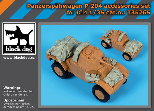 Black Dog T35265 Panzerspähwagen P 204 Accessories Set (For ICM)