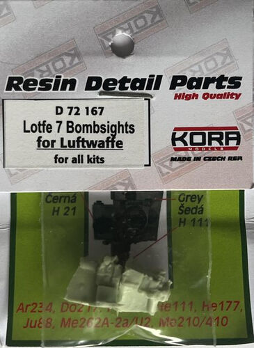 Kora Models D72167 Lotfe 7 Bombsights For Luftwaffe