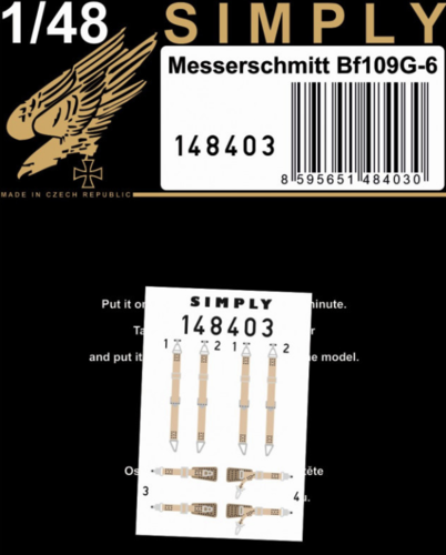 DISCONTINUED HGW Models 148403 Messerschmitt Bf109G-6