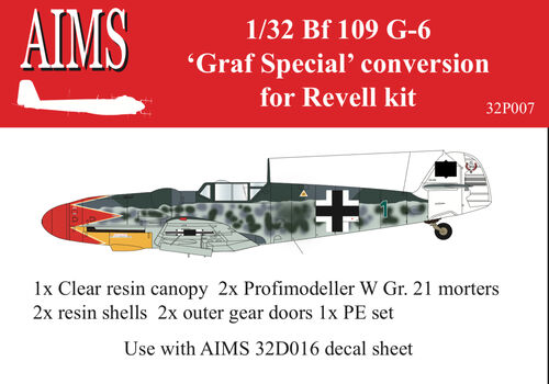 Aims 32P007 Messerschmitt Bf-109 G-6 Graf Special (designed to be used with Revell kits)
