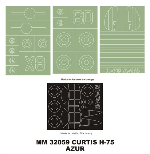Montex MM32059 Curtiss H-75 Azur A045