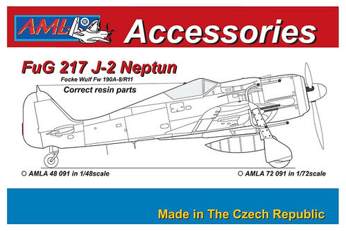 AML A72091 Focke-Wulf Fw-190 A-8/R11 with FuG 217 J-2 Neptun (designed to be used with Eduard kits and Tamiya kits)