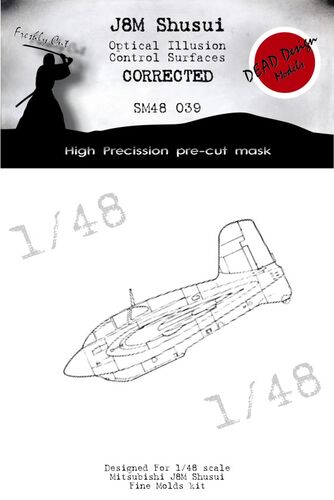 DEAD Design Models SM48039 J8M Shusui Optical Illusion Control Surfaces CORRECTED (Fine Molds)