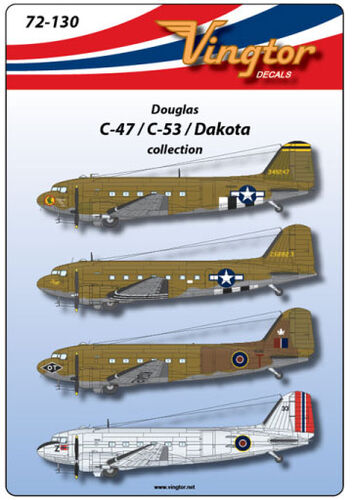 Vingtor 72130 Douglas C-47 / C-53 / Dakota collection - with Norwegian connections