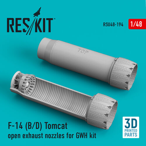 RES/KIT U48-0194 F-14 (B, D) 'Tomcat' Open Exhaust Nozzles For GWH Kit