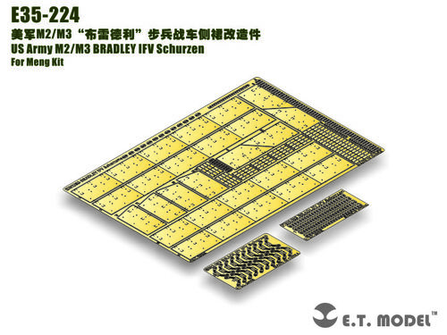 ET Model E35-224 US IFV M2/M3 Bradley - Armoured Skirts (for Meng Kit)