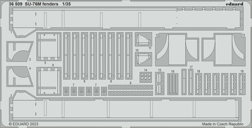 Eduard 36509 SU-76M Fenders ZVEZDA