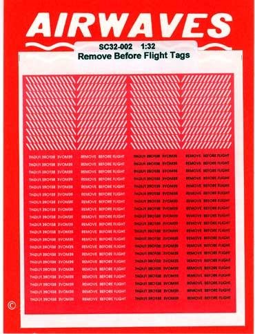 Airwaves S72105 Remove Before Flight Tags