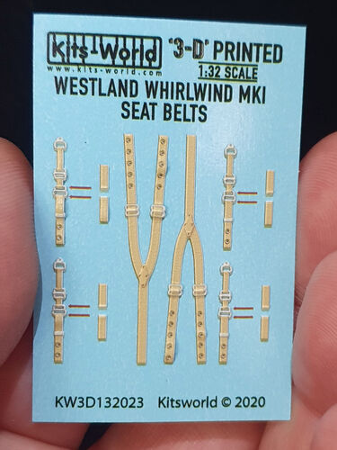 Kits World 3D132023 Westland Whirlwind Mk.I Seat Belt Set (for Special Hobby SH32047 kit)
