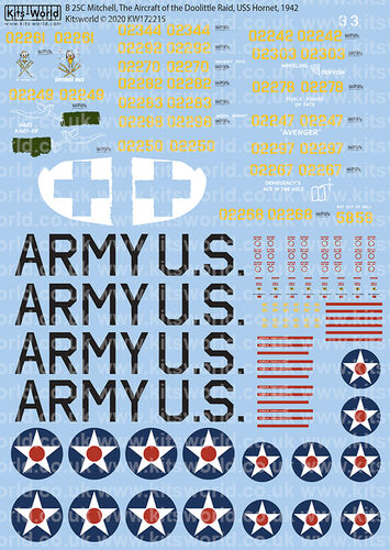 Kits World 172215 North American B-25 C Mitchell (Doolittle Raid)