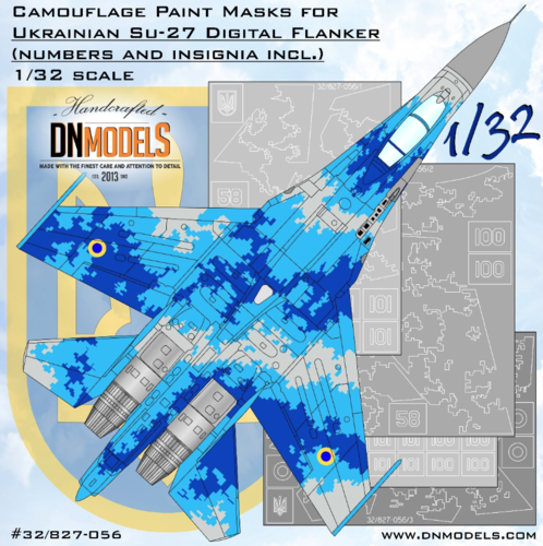 DN Models 32-827-056 Su-27 Flanker Digital Camo