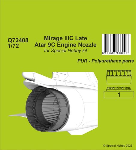CMK Q72408 Mirage IIIC Late - Atar 9C Engine Nozzle
