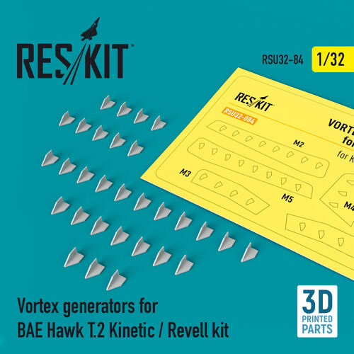 RES/KIT U32-0084 Vortex generators for BAE Hawk T.2 Kinetic / Revell kit