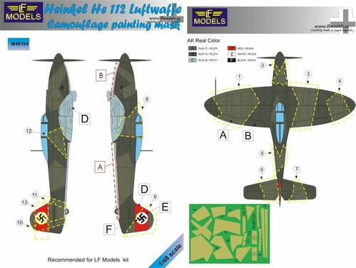 LF Models M48104 Heinkel He 112 Luftwaffe