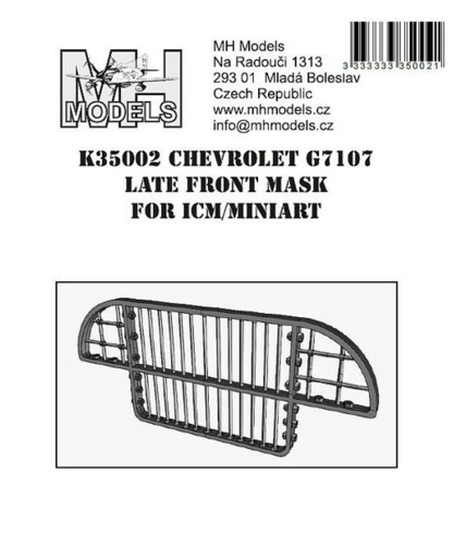 MH Models K35002 Chevrolet G7107 Late front mask for ICM / Miniart