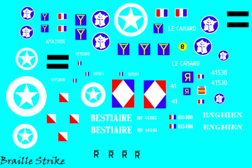 Braille Strike 35016 M8 and M20 French
