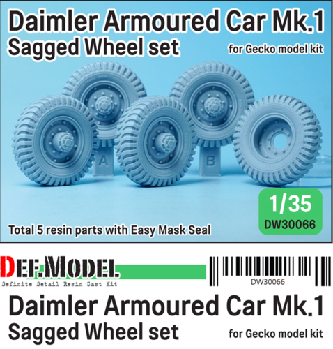 DEF Model DW30066 WW2 British daimler armoured car