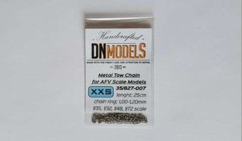 DN Models 35-827-007 Small Metal Tow Chain For AFV Scale Models