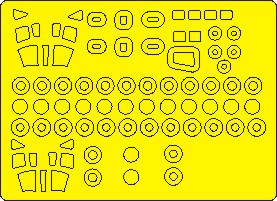 New Ware AM0984 Tu-160 Blackjack EXPERT Kabuki Masks For Zvezda 7002 And Academy 12621 Kit