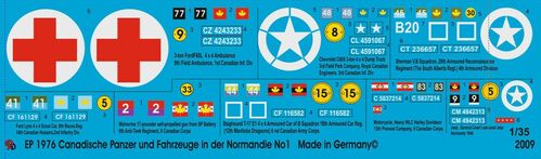 Peddinghaus-Decals 1976 Canadian Tanks And Vehicles In The Normandy No. 1