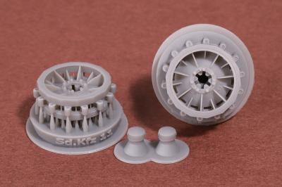 SBS Model 3D007 Sd.Kfz.11/ Sd.Kfz. 251 Sprocket (poligonal rubber) (for AFV Club/Dragon kits)