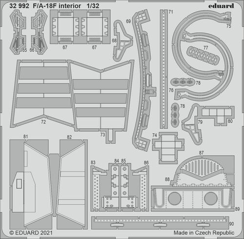 Eduard 32992 F/A-18F interior REVELL