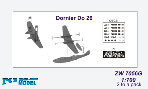 NIKO MODEL ZW7056G Dornier Do 26 2 to a pack