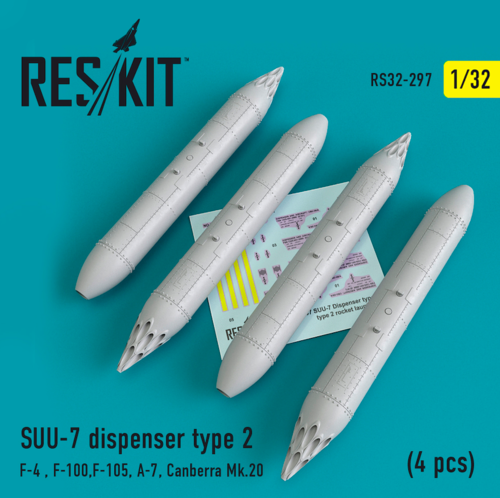 DISCONTINUED RES/KIT 32-0297 SUU-7 dispenser type 2 4 pcs F-4, F-100, F-105, A-7, Canberra Mk.20