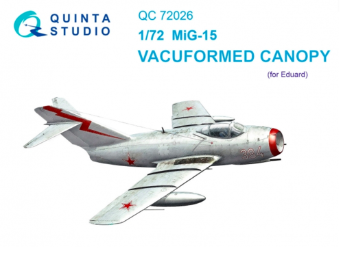 Quinta Studio QC72026 MiG-15 - Vacuumed Clear Canopy