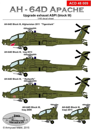 Armycast ACD48009 AH-64D Apache - Upgrade Exhaust ASPI (Block III)