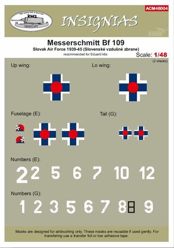 Armycast ACM48004 Messerschmitt Bf 109 Slovak Air Force 1939-1945