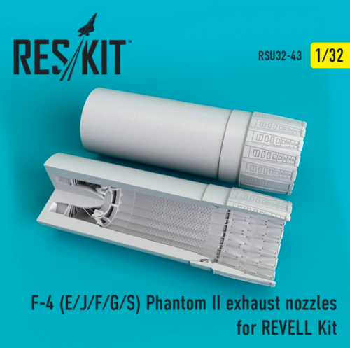 DISCONTINUED RES/KIT U32-0043 F-4 E/ J/ F/ G/ S Phantom II exhaust nozzles for REVELL Kit