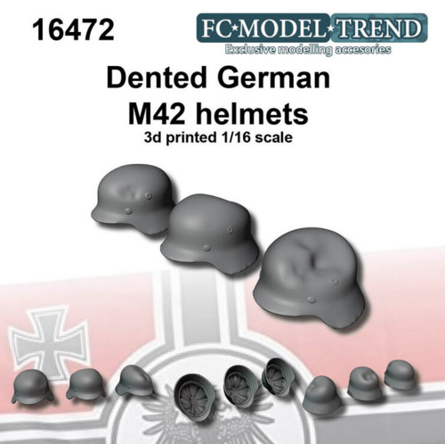 FC ModelTrend 16472 Germany WWII dented helmets
