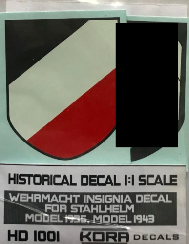Kora Models HD1001 Helmet decal Wehrmacht Insignia (1935-1943)