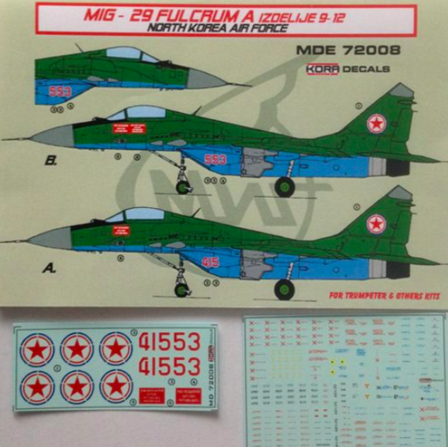 Kora Models MDE72008 MiG-29 Fulcrum A North Korea