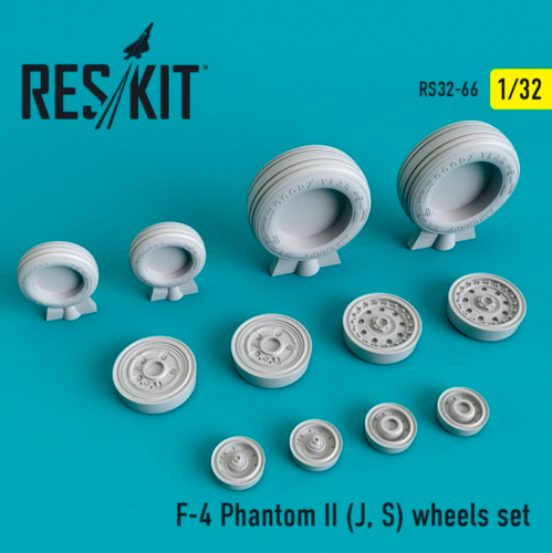 DISCONTINUED RES/KIT 32-0066 F-4 Phantom II J, S wheels set
