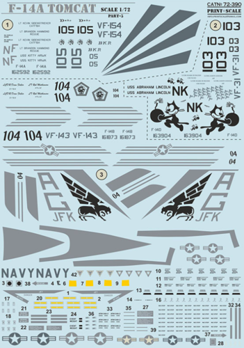 Print Scale 72-390 NEW Tomcat F-14 A Part 3