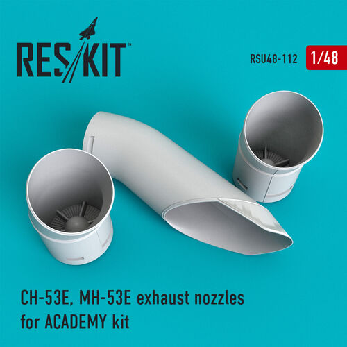 DISCONTINUED RES/KIT U48-0112 CH-53E, MH-53E exhaust nozzles for ACADEMY kit