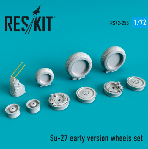DISCONTINUED RES/KIT 72-0255 Su-27 wheels set early version