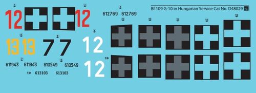 SBS Model D48029 Messerschmitt Bf-109 G-10 Hungarian Air Force