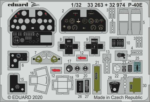 Eduard 33263 P-40E Trumpeter