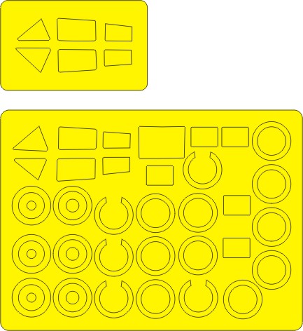 New Ware AM0684 SR-71 Blackbird EXPERT kabuki masks for Italeri