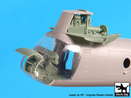 Black Dog A72067 Ch-46 D Front engine + cockpit for Hooby Boss
