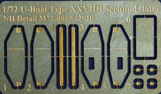 NH Detail M72-002 U-Boat Type XXVIIB Seehund (late) Detail Set for ICM/REVELL