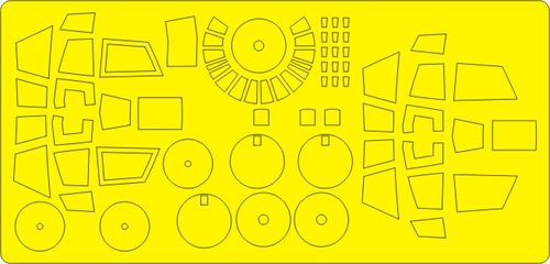 New Ware AM0421 Do335B-2 Pfeil EXPERT kabuki masks for Tamiya